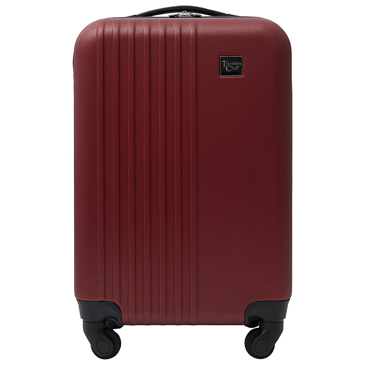 Travelers Club Cosmo Hardside Spinner Luggage, Rhubarb Red, Carry-On 20-Inch