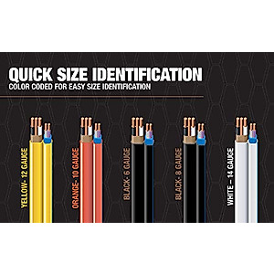 Woods 63948426 100' 10-3 NMW/G Wire, Orange, 100 Ft