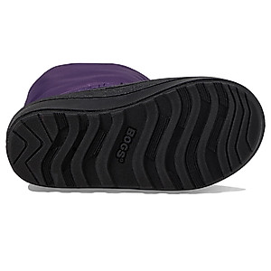 Bogs Snow Boot, Purple Multi, 2 US Unisex Big Kid