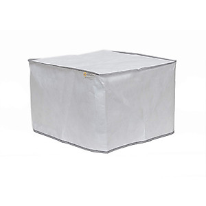 The Perfect Dust Cover LLC The Perfect Dust Cover, White Vinyl Cover for Epson EcoTank ET-15000 All-in-One Supertank Printer, Anti Static Waterproof Cover, Dimensions 19.6''W x 14.1''D x 9.6''H