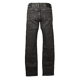 Tommy Hilfiger Men's Jeans Slim fit Stretch Trousers 5 Pockets Article XM0XM01688 Bleecker AG (as1, Waist_Inseam, Numeric_33, Numeric_32, Regular, Regular, 1B2 Agar Black, W 33 / L 32)