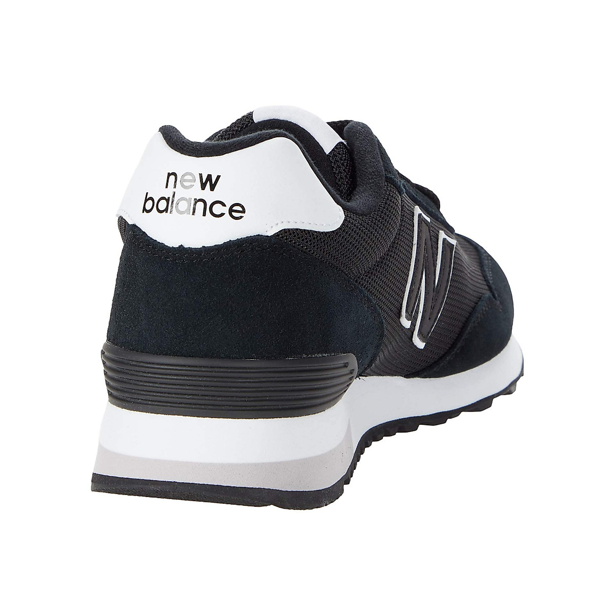 New Balance Women's 515 V3 Sneaker, Black/Nb White, 8