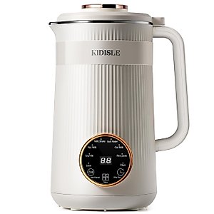 KIDISLE 8 in 1 Nut Milk Maker, 32oz Automatic Soybean Milk Machine for Homemade Almond, Oat, Coconut, Soy, Plant Based Milks and Non Dairy Beverages, with Delay Start/Keep Warm/Boil Water, Cream