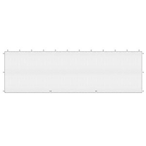 Strong Camel Carport Replacement Sidewall Instant Canopy PE Side Wall,6.4FTx19.7FT (1 Pack Side Wall Only) (White)