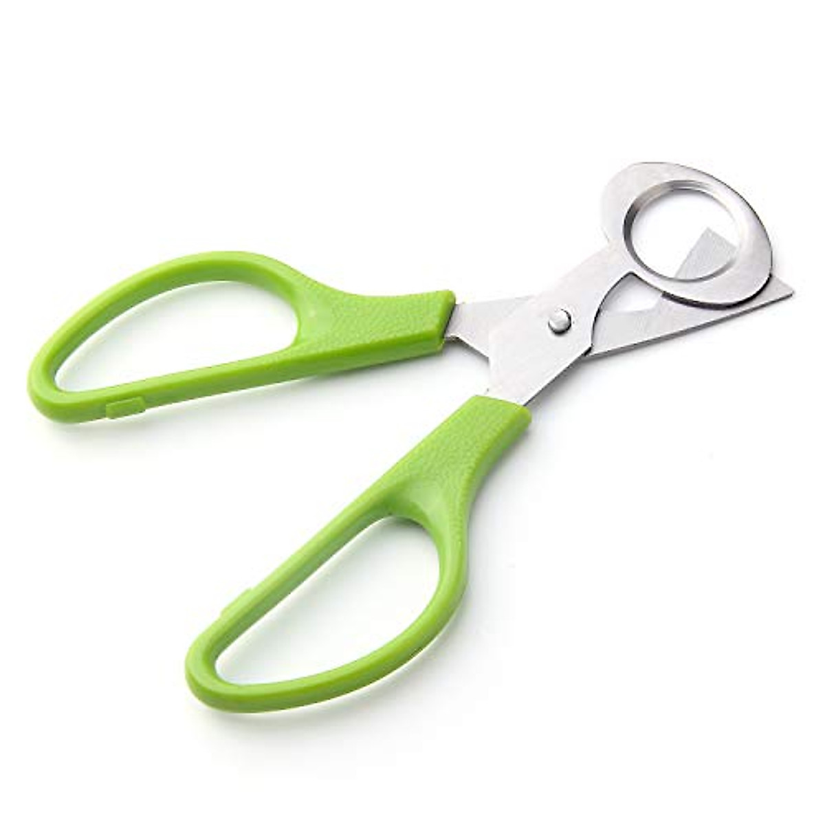 Calary 3Pcs Quail Egg Cutter Scissors Kitchen Egg Shears Tool (Green)