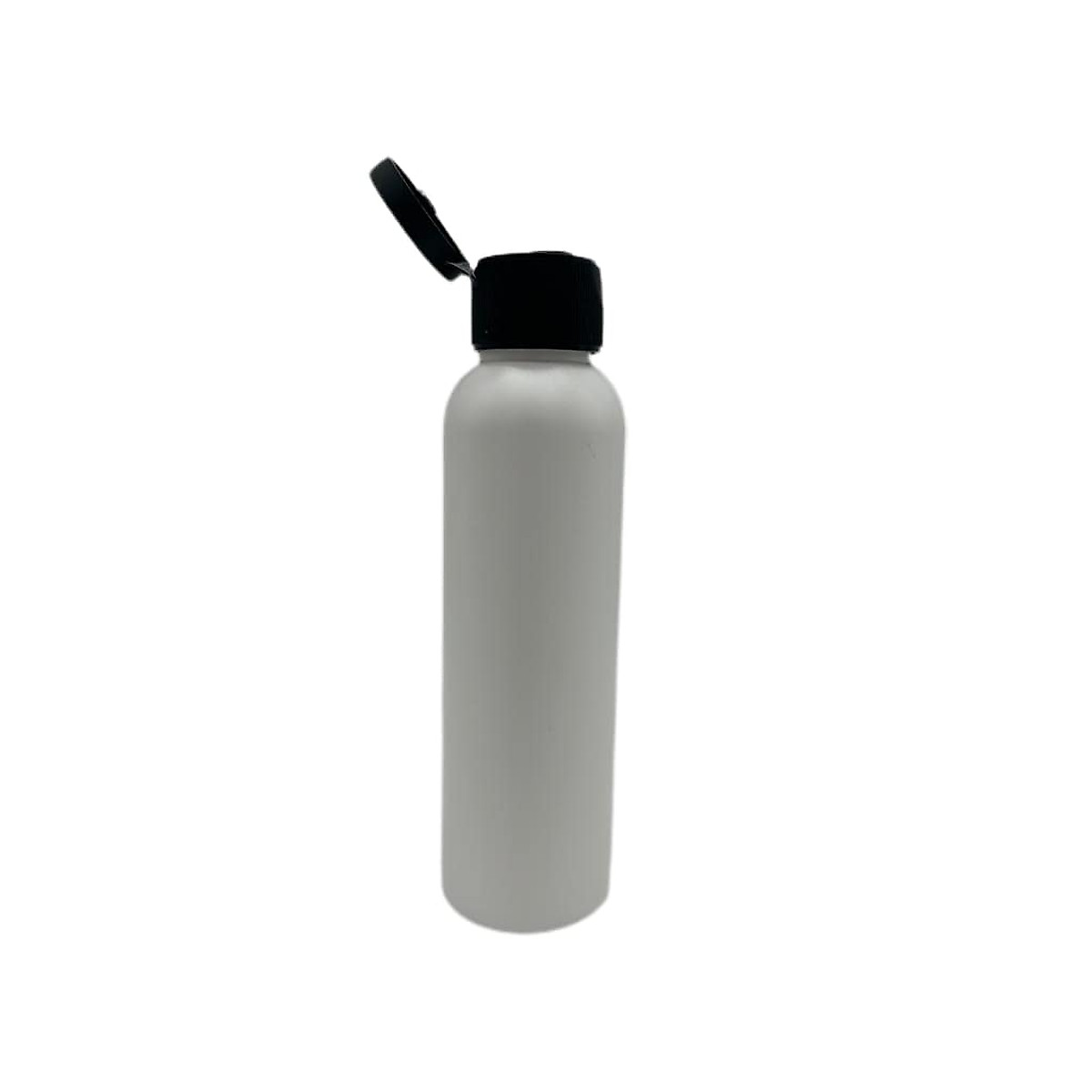 Natural Farms 4 oz White Cosmo Plastic Bottles -12 Pack Empty Bottle Refillable - BPA Free - Essential Oils - Aromatherapy | Black Flip Top Snap Cap - Made in the USA