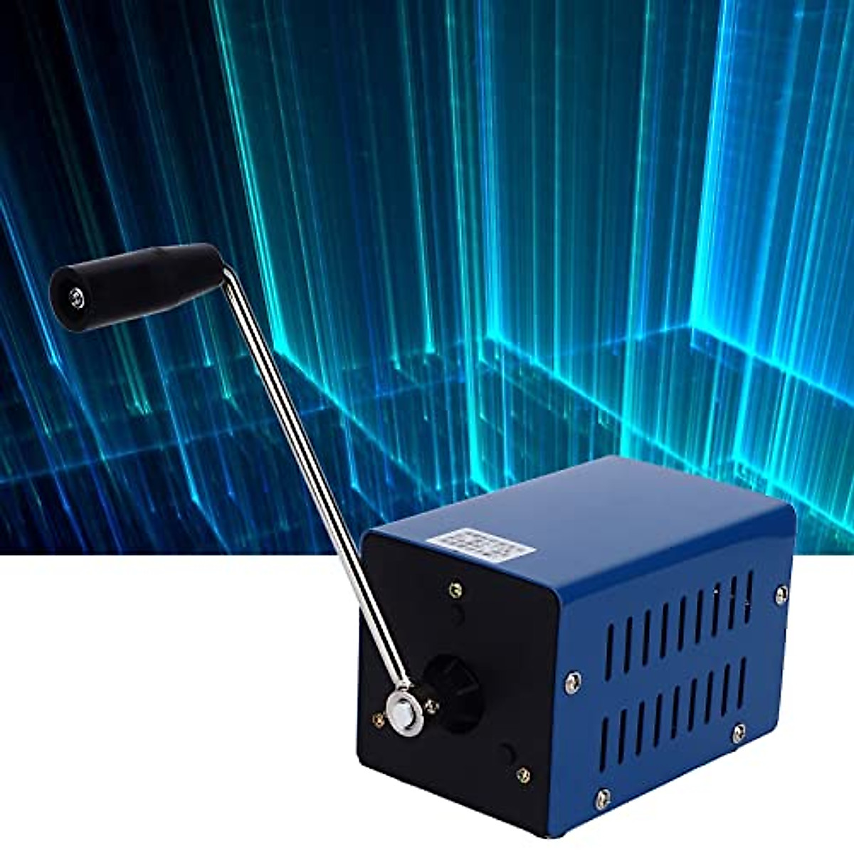 Septpenta Hand Cranked Generator, 20W USB Charging Outdoor Convenient Generator Stable Performance Low Noise Hand Crank Power Generation for Emergency Charging 3V/5V/6V/9V/12V/15V