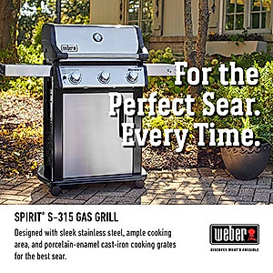 Weber Spirit S-315 NG Gas Grill, Stainless Steel