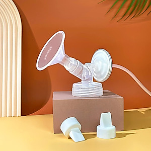 PumpMom-us 18mm Flange Pump Parts for Spectra S2 Spectra S1 Spectra 9 Plus Breastpump, Flange Valve Tubing Backflow Protector, Not Original Spectra S2 Accessories (18mm)