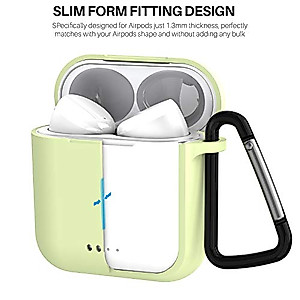 TOZO T6 Protective Silicone Case Green & TOZO T6 True Wireless Earbuds Bluetooth Headphones Green