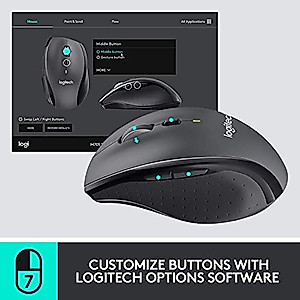 Logitech MK570 Wireless Wave Keyboard and Mouse Combo, Black