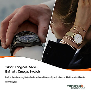 Renata 364 SR621SW Batteries - 1.55V Silver Oxide 364 Watch Battery (100 Count)