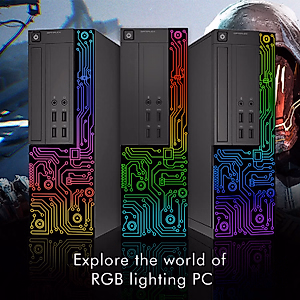 Dell Computer Desktop PC Intel i5 Quad-Core Processor, 8GB RAM, 512GB SSD, RGB Gaming Keyboard and Mouse, WiFi, Windows 10 Pro, (Renewed)