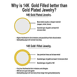 Aojun 14K Gold Filled Ring High Polish Plain Tarnish Resistant Comfort Fit Eternity Wedding Band 1mm 2mm 3mm 4mm 5mm 6mm 8mm Ring for Women Men (Gold-8MM, 8)