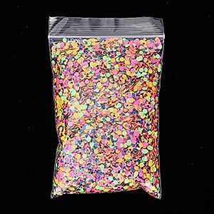 Crafts Sequins, Cosmetic Festival Chunky Glitters DIY Craft Circle Chunky Glitter for Wedding Festival for Household for Nail Salon