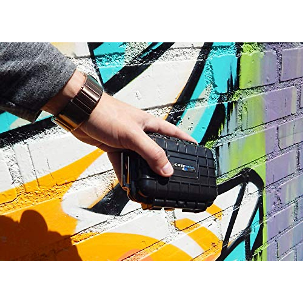 CASEMATIX Protective Travel Case Compatible with ZOLEO Satellite Communicator - Crushproof & Waterproof Case for Satellite Phone Accessory, Charging Cable and Carabiner - Case Only