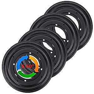 4Pack 5.50 Inch Round Lazy Susan Turntable Bearing Plate 5/16”Thick Lazy Susan Hardware, Rotating Swivel Plate with 300lbs Load Capacity, Lazy Susan Turntable Base for Serving Tray, Table, Kitchen