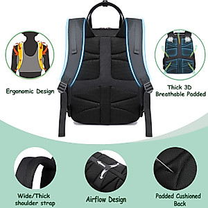 Diaper Bag Backpack, LeLeBlum Large Capacity Diaper Bag with Changing Pad, Pacifier Case and Stroller Straps, Multifunction Waterproof Travel Back Pack for Boys Girls, Black