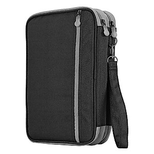 YOUSHARES 192 Slots Colored Pencil Case, Large Capacity Pencil Holder Pen Organizer Bag with Zipper for Prismacolor Watercolor Coloring Pencils, Gel Pens & Markers for Student & Artist (Black)