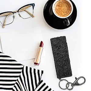 GUARD DOG SECURITY Mini Stun Gun Keychain - Stun Gun with LED Flashlight - USB Rechargeable (Black)