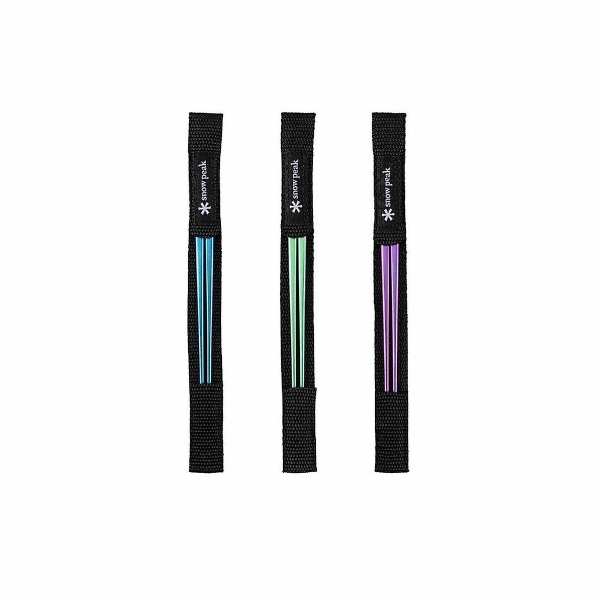 Snow Peak Titanium Chopsticks - Essential & Durable Camping Cutlery - Titanium Chopsticks with Carry Case for Convenient Storage & Packing - Utensils for Camping, HIking & Home