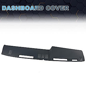 PIT66 Dash Cover Compatible with 1981-1991 GMC Chevy Trucks Dashboard Cover Dark Blue