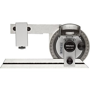 Mitutoyo 187-904, Universal Bevel Protractor, 6" Blade, 5 minute Vernier Resolution
