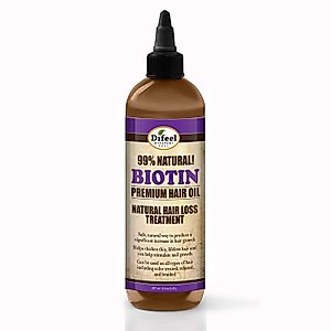 Difeel 99% Natural Premium Hair Oil - Biotin Oil Volumizing and Thickening 7.78 ounce