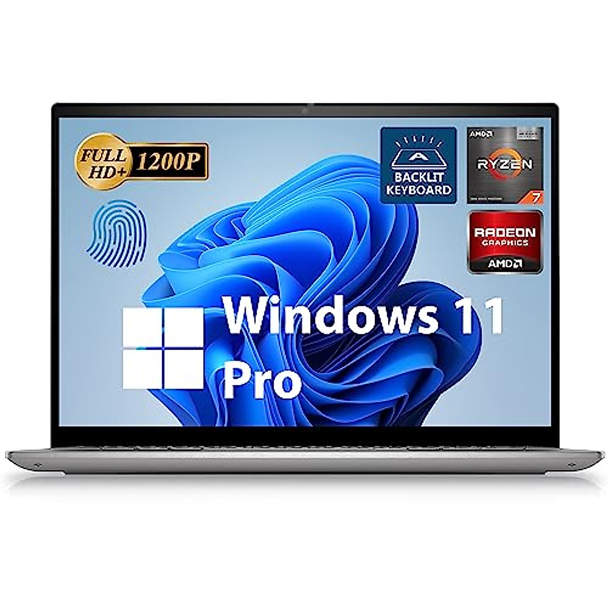 Dell 2023 Inspiron 14 Business Laptop, 14" FHD+ Display, AMD Ryzen7 5825U, 32GB RAM, 1TB PCIe SSD, Fingerprint Reader, Backlit Keyboard, USB-C, HDMI, Bluetooth, WiFi 6, Windows 11 Pro, Silver