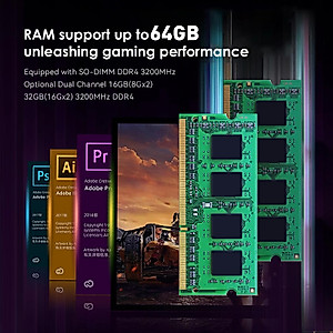 TRIGKEY Ryzen 7 Mini PC 8 Core 16 Thread Mini Computer OS Desktop PC 5700U（Up to 4.0GHz） 32G DDR4+500G NVME SSD 15W TPD Micro PC | 8Core 1900MHz HD Graphics | WiFi-6 | BT 5.2 | Type-C | OS