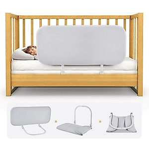 strenkitech Portable Bed Rails for Toddler: Travel Baby Bed Rail Guards for Crib, Twin, Queen, Full, King Size Beds - Easy to Assemble, Safe Guard Bed Side Rail for Toddlers and Kids