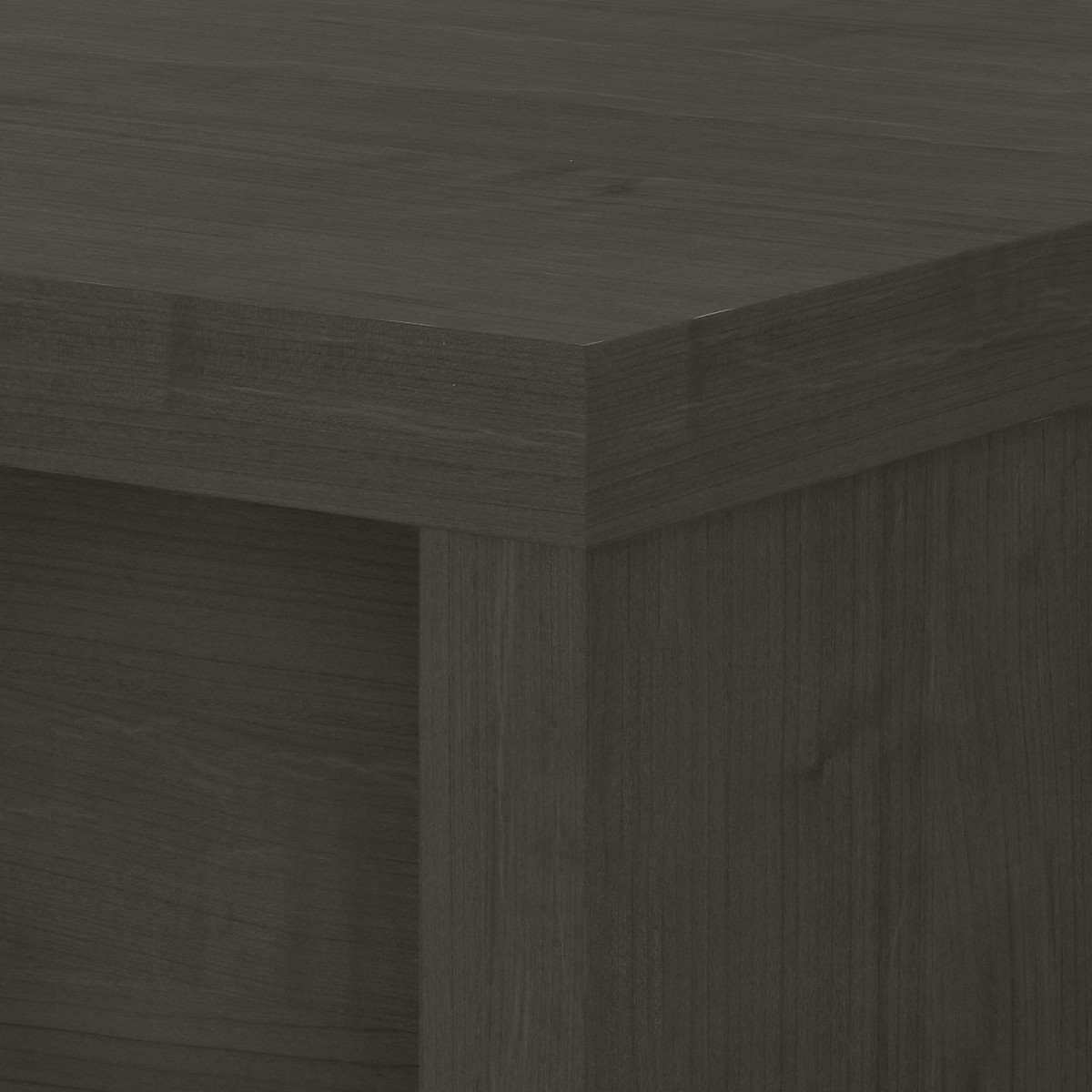 Bush Business Furniture Echo L Shaped Computer Desk, 72W, Charcoal Maple