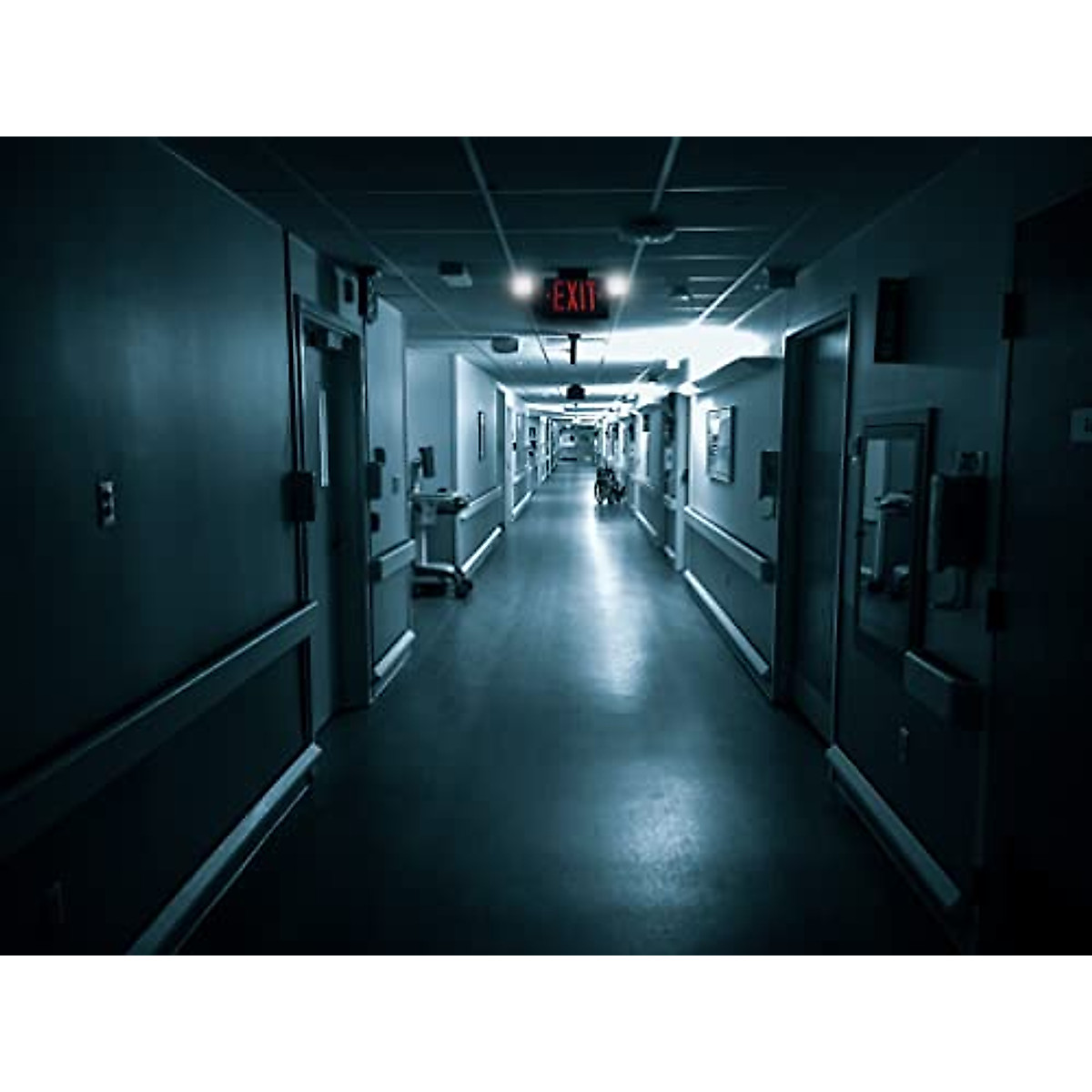 Ciata Emergency LED Exit Sign Combo with 90-Minute Battery Backup and Adjustable Ultra-Bright LED Lamps (Black)