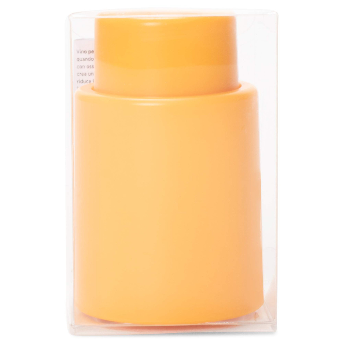 Cork Pops Pink Yellow and Orange Acrylic 2.75 Inch Silicon Seal Vacuum Wine Bottle Stopper Set Of 3