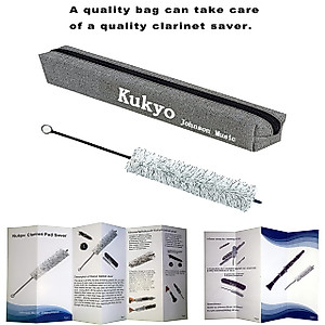 KUKYO clarinet pad kit, cleaning swab, clarinet key pads, flute pad saver, clarinet cleaning & care, Ultra cotton-fiber,flute swab,clarinet saver, clarinet swab kit,gift…