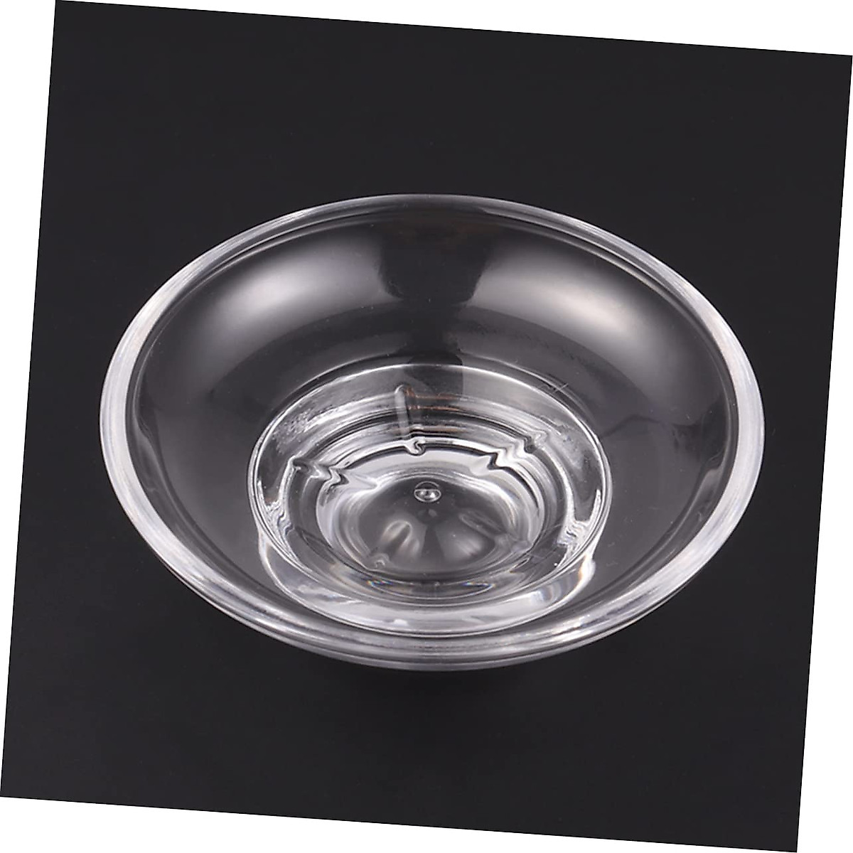 COOLHIYA Box Vanity Soap Savers for Bar Soap Glass Dish Soap Dispenser Glass Container Terrarium Glass Soap Stand Round Tray Sink Tray Decor Bathroom Soap Container Crystal Soap Dish