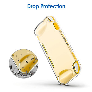 JETech Protective Case for Nintendo Switch Lite 2019, Grip Cover with Shock-Absorption and Anti-Scratch Design (HD Clear)