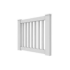 barrette outdoor living 73030535 T-Top Gate Vinyl Rail, White