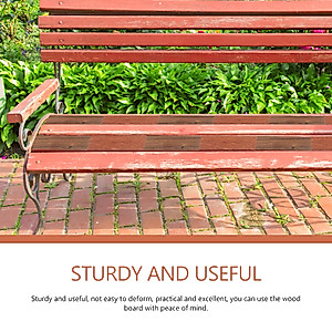 DOITOOL 6 Pcs DIY Garden Panels Wall Panels DIY Replacement Garden Bench Slats Wood Manual Timber