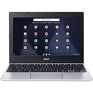 2022 Flagship Acer 311 Chromebook 11.6" HD Display Laptop Computer, MediaTek MT8183C 8-Core Processor, 4GB LPDDR4X, 32GB eMMC, WiFi 5, Webcam, Bluetooth, Chrome OS, Silver w/ GM Accessories