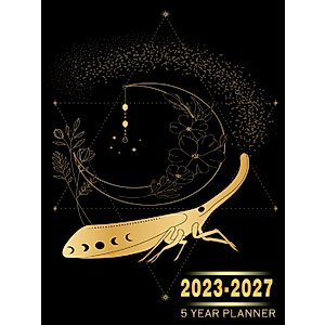 5 Year Calendar 2023-2027: Funny Simple Yearly Calendar Planner and Appointment Notebook, Agenda Schedule Organizer | Professional Planner & Luxury Elegant Cover
