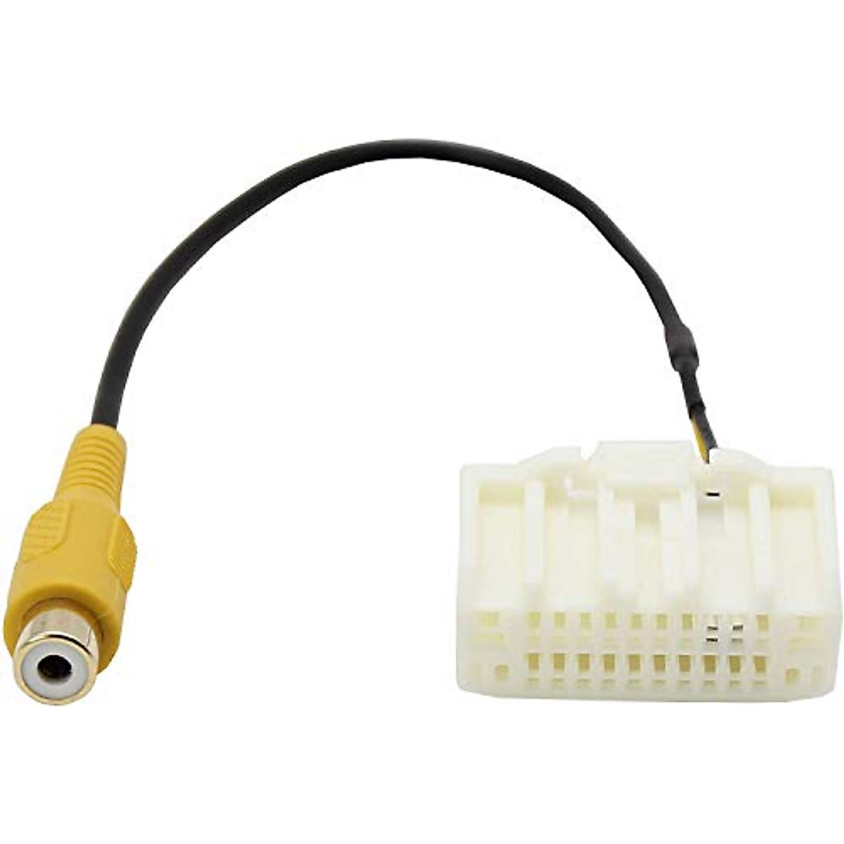 Strpump Rearview Backup Camera RCA Video Harness Adapter Compatible Fit for Jeep Wrangler JK OEM Radio (MyGIG) 2007-19 Jeep,2007-12 Dodge RAM, 2007-16 Chrysler (1)