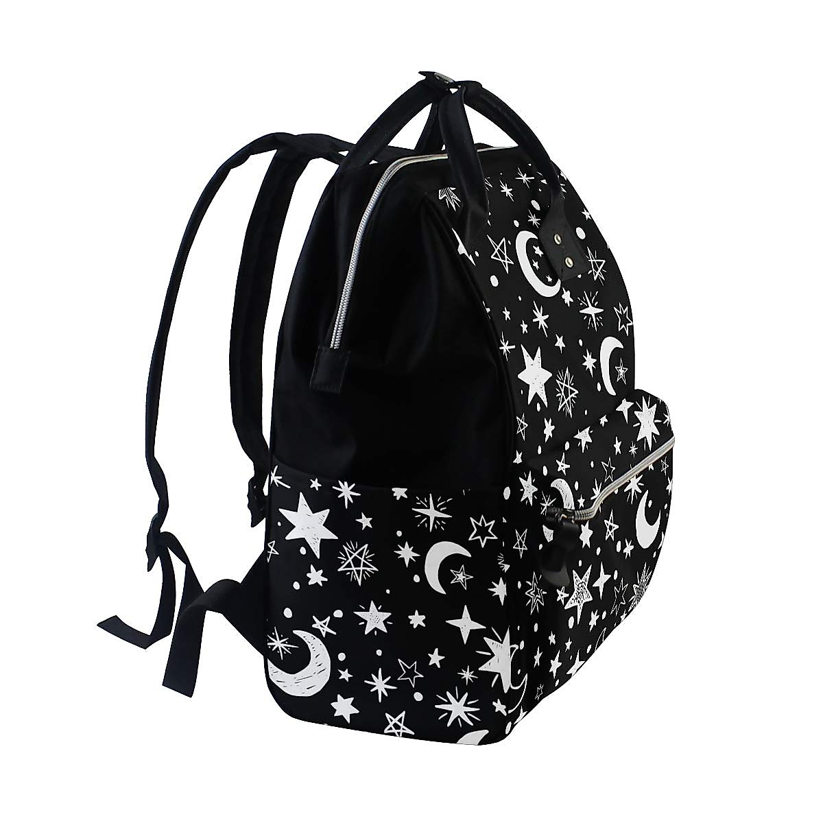 Diaper Bag Backpack, Moon And Stars Multifunction Travel Back Pack Maternity Baby Changing Bags, Large Capacity, Durable and Stylish
