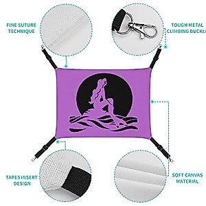 Little Mermaid Pet Hammock Comfortable Adjustable Hanging Bed for Small Animals Dogs Cats Hamster