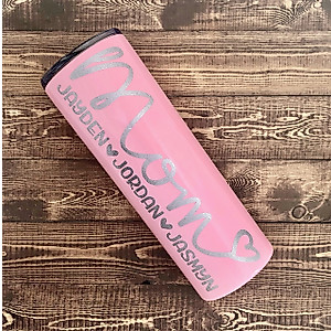 Mom Tumbler with Kid Names-Personalized Mom Tumbler-Mother's Day Gift-Mama Bear-New Mom Gift-Boy Mom-Girl Mom-Mama of Drama-Personalized Mom Gift-Mom Life-Mommy & Me