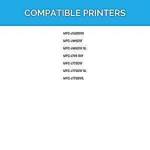 LD Compatible Ink Cartridge Replacement for Brother LC20EBK Super High Yield (Black, 3-Pack)