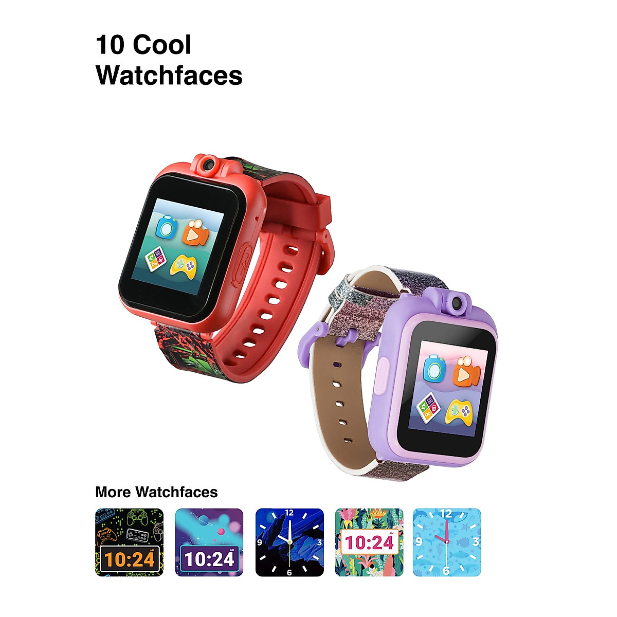 PlayZoom 2 Kids Smartwatch & Headphones - Video Camera Selfies STEM Learning Educational Fun Games, MP3 Music Player Audio Books Touch Screen Sports Digital Watch Gift for Kids Toddlers Boys Girls