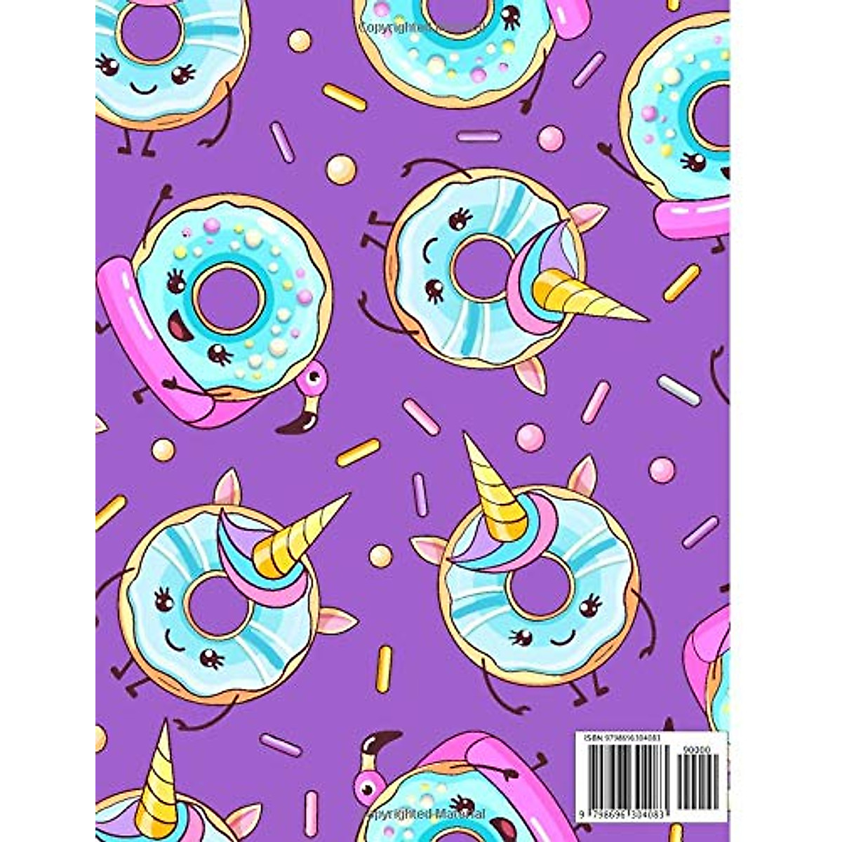 Composition Notebook: Wide Ruled Paper Notebook | Blank Lined Workbook for Teens Kids Students for Home School College | Cute Unicorn Pattern