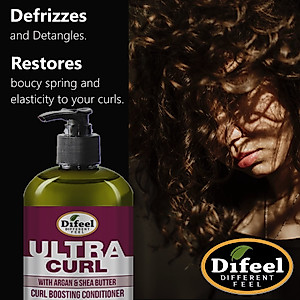 Difeel Ultra Curl with Argan & Shea Butter - Curl Boosting Conditioner 33.8 oz.