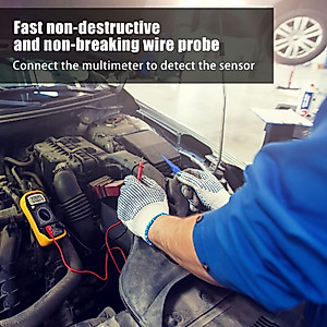 50 Pcs Test Back Probe Pin, 0.7mm Non-Destructive Insulation Wire Piercing Needle, Test Probe Pins, Wire Piercing Probe Insulation Back Probes for 4mm Banana Socket Plug, Car Tester